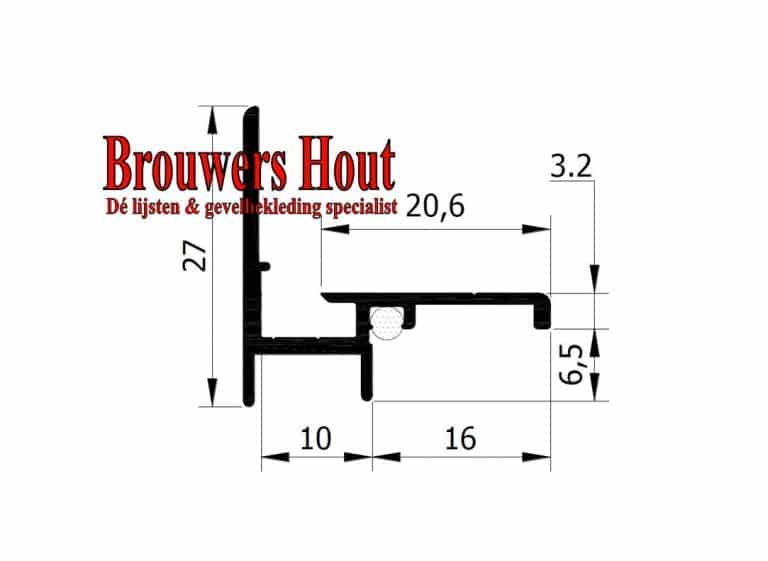 Aluminium glasprofiel G5.3g kopen? Bestel ze op maat!