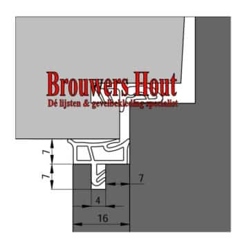 Rubberen tocht kader profiel nodig? Per m¹ te bestellen.